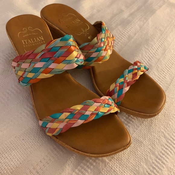Italian Shoemakers | Shoes | Italian Shoemakers Wedge Sandals | Poshmark